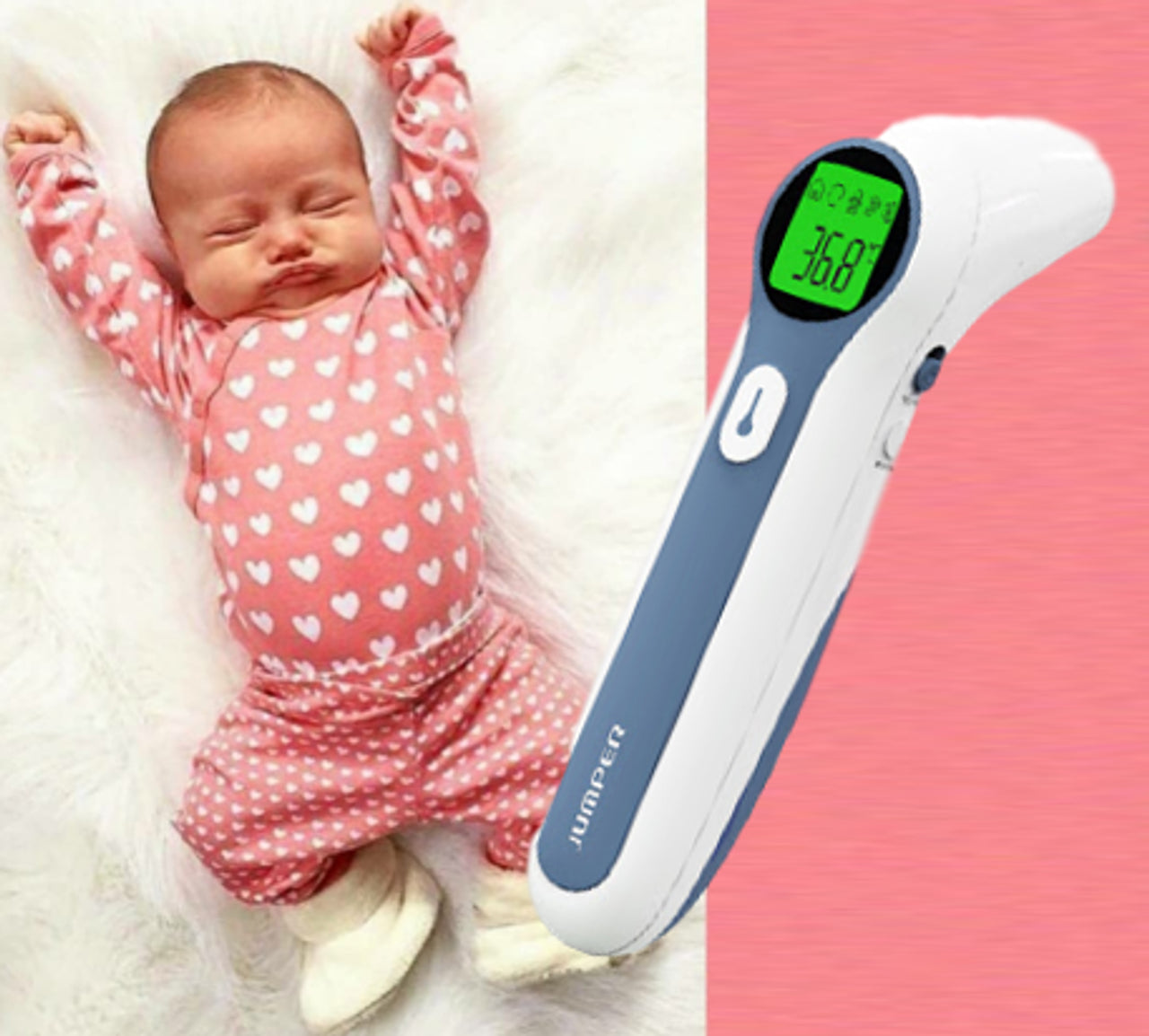 Jumper | Dual Mode Infrared Thermometer - Forehead & Ear – Wanderluxe Lane