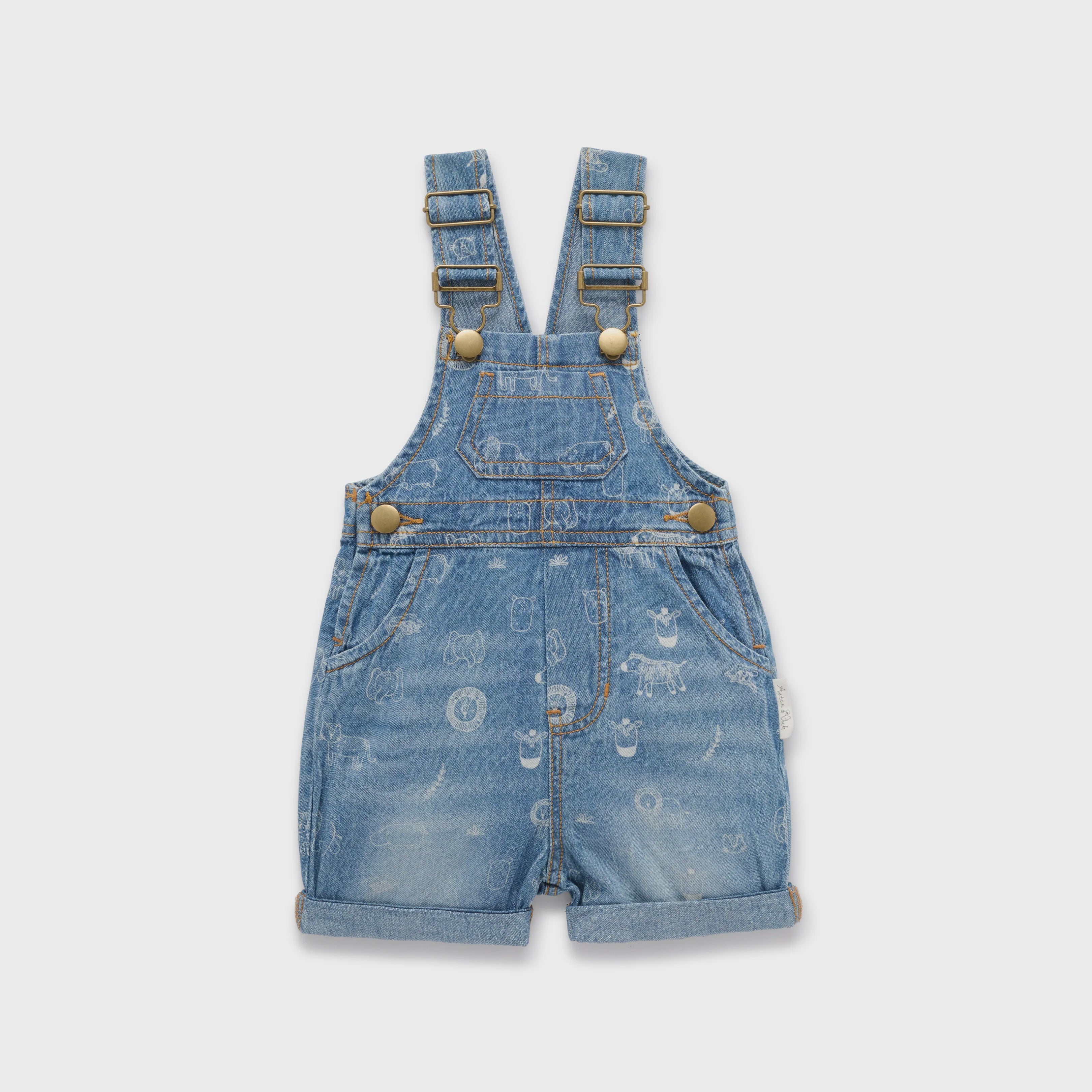 Mid Denim Safari Overalls – Wanderluxe Lane